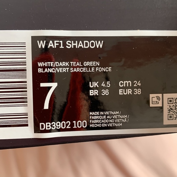 Nike | Shoes | Nike Womens W Af Shadow Air Force 1 White Solar Red Dark ...